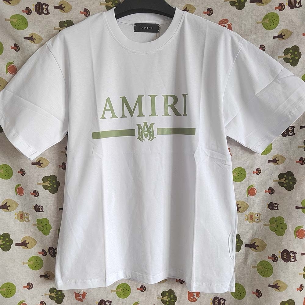 Amiri Ma Bar Applique Logo T-Shirt - Gem